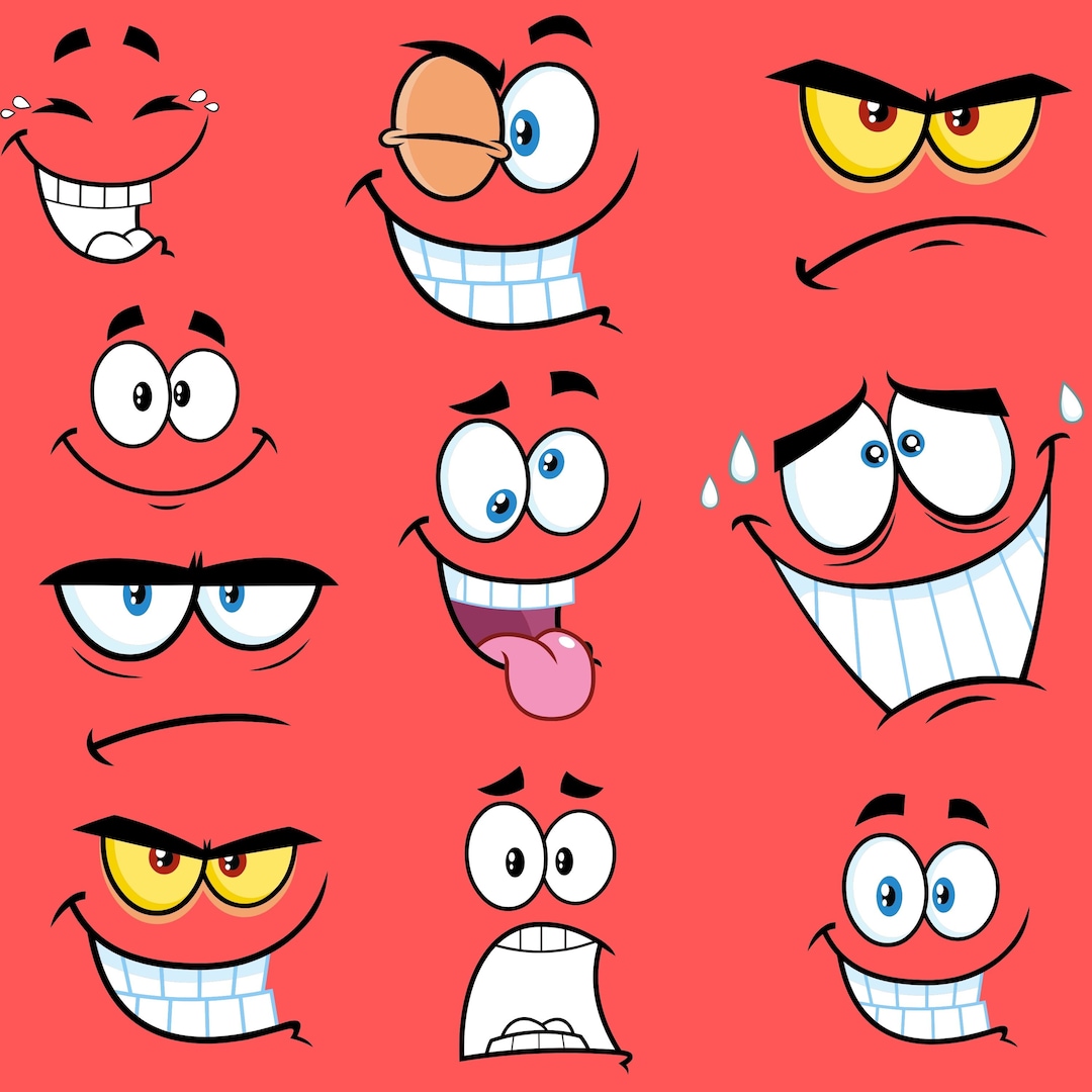 Funny Face Svg Png Cricut Clipart - Etsy