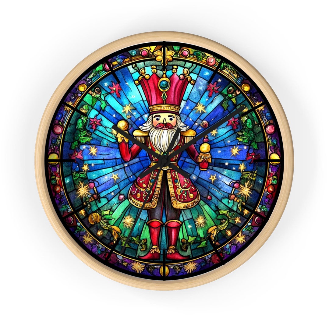 Nutcracker Wall Clock, Holiday Decor, Christmas Gift, Festive Home ...