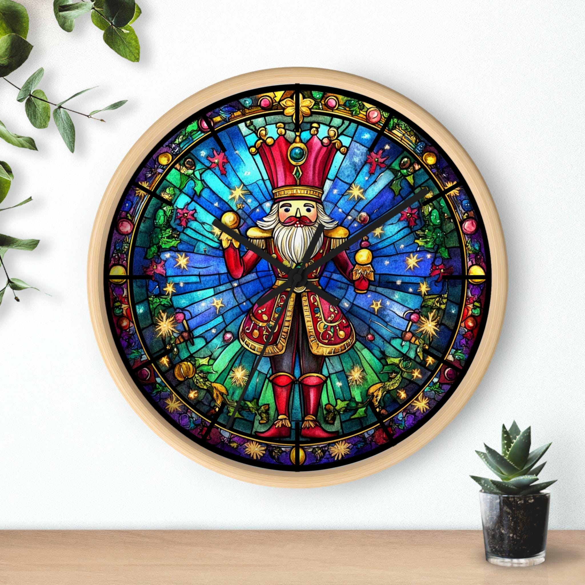 Nutcracker Wall Clock, Holiday Decor, Christmas Gift, Festive Home ...