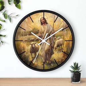 Jesus Wall Clock, Faith-inspired Home Decor, Christian Gifts, Religious ...