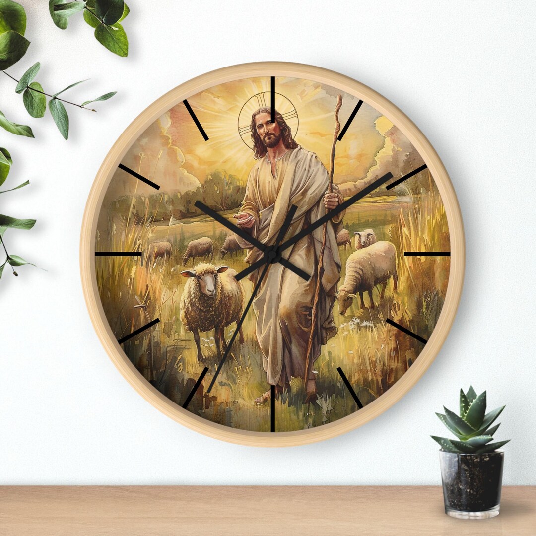 Jesus Wall Clock, Faith-inspired Home Decor, Christian Gifts, Religious ...