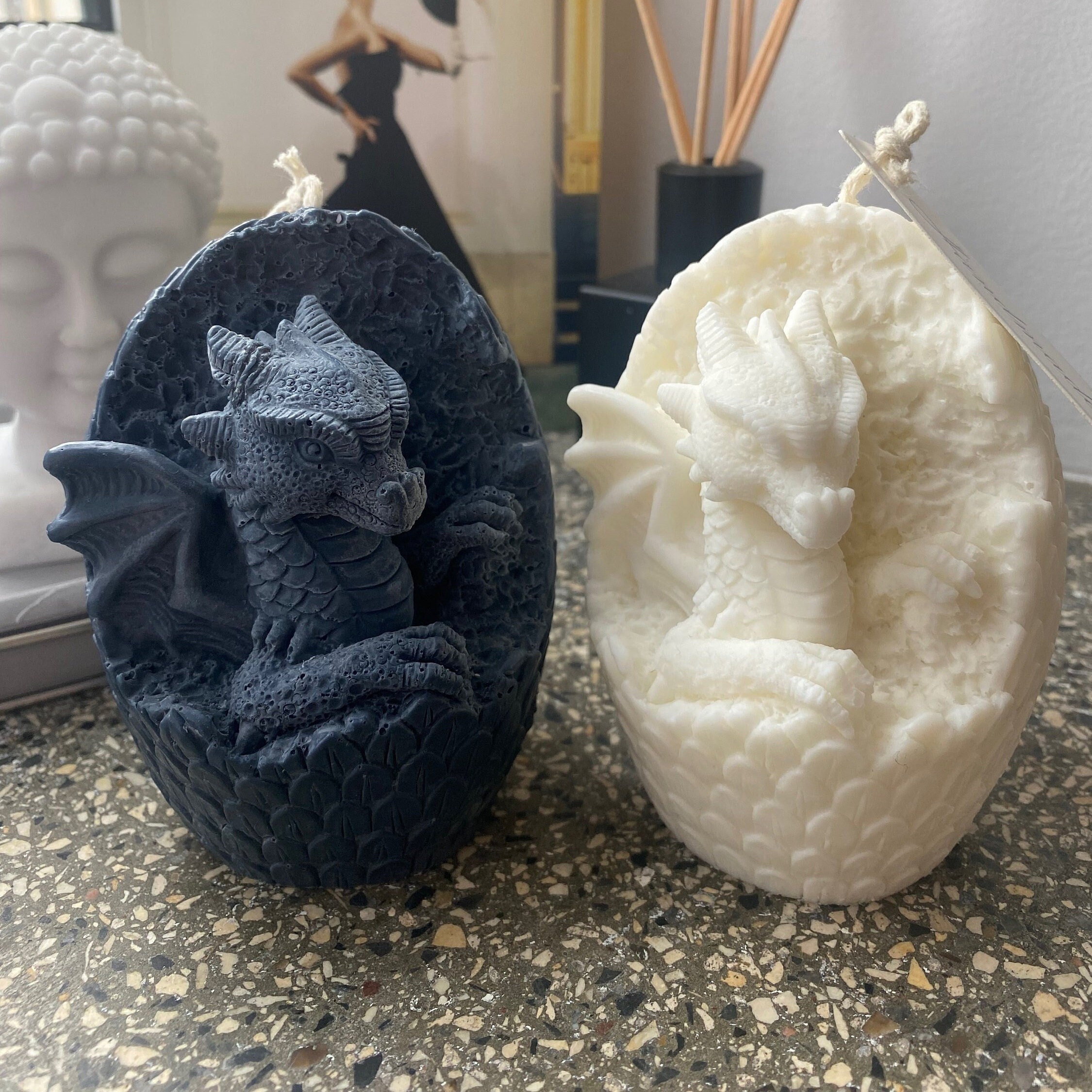 Dragon Egg Candle - Shaped Candle - Sculpture Candle - Gift - Home ...