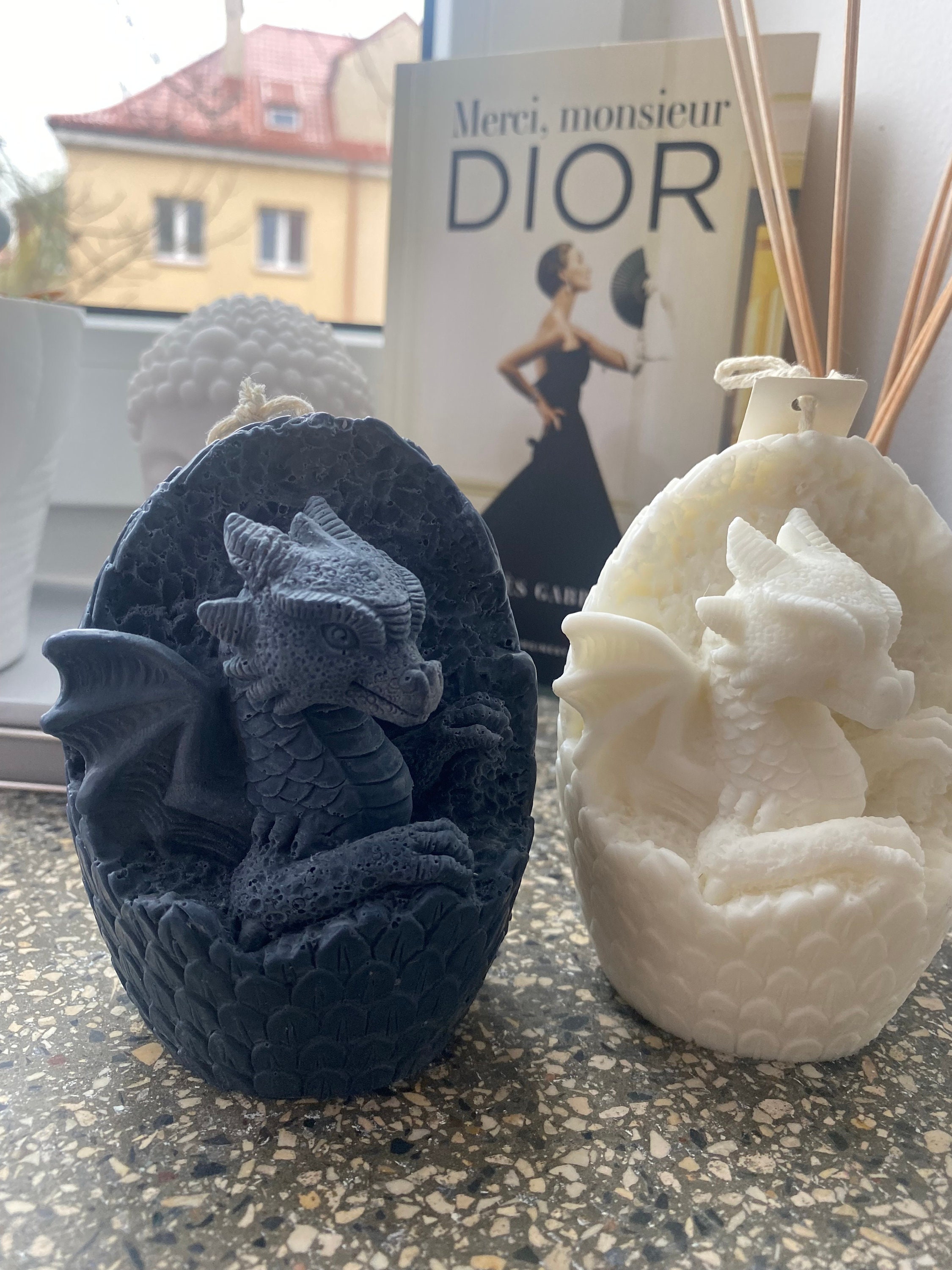 Dragon Egg Candle Shaped Candle Sculpture Candle Gift Home Decor Soy ...