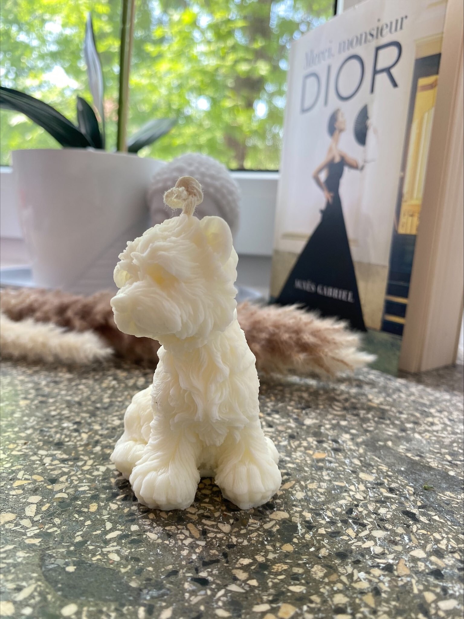 Candle Lovely Dog-yorkshire Terrier - Shaped Candle - Sculpture Candle ...