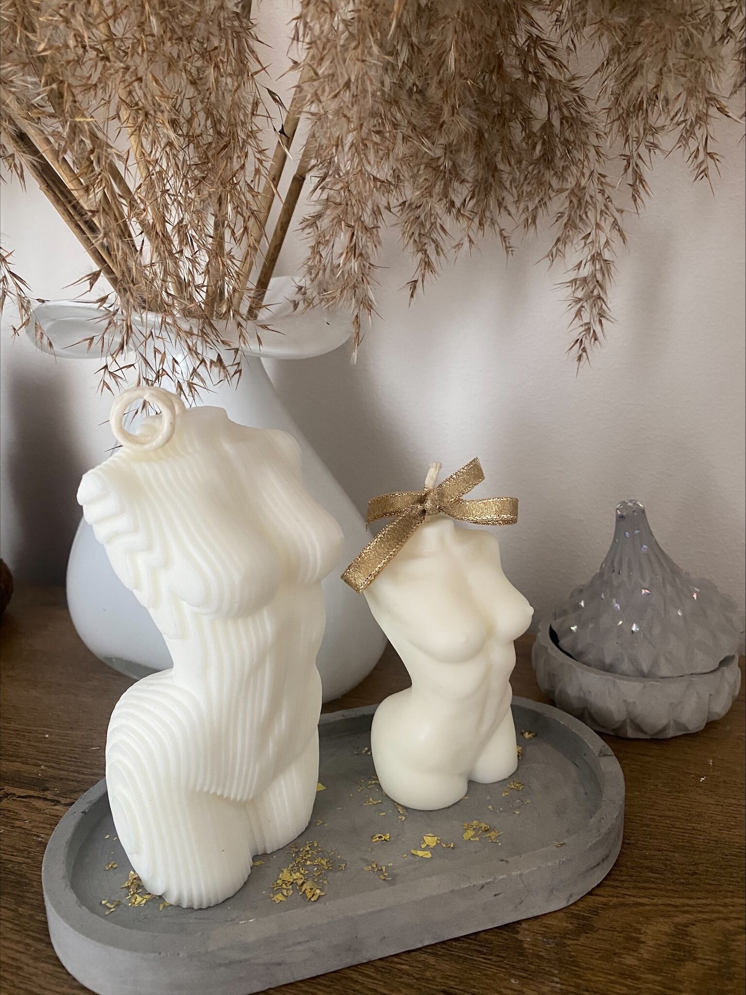 Big Aroma Woman Body With Lines- Shaped Candle - Sculpture Candle ...