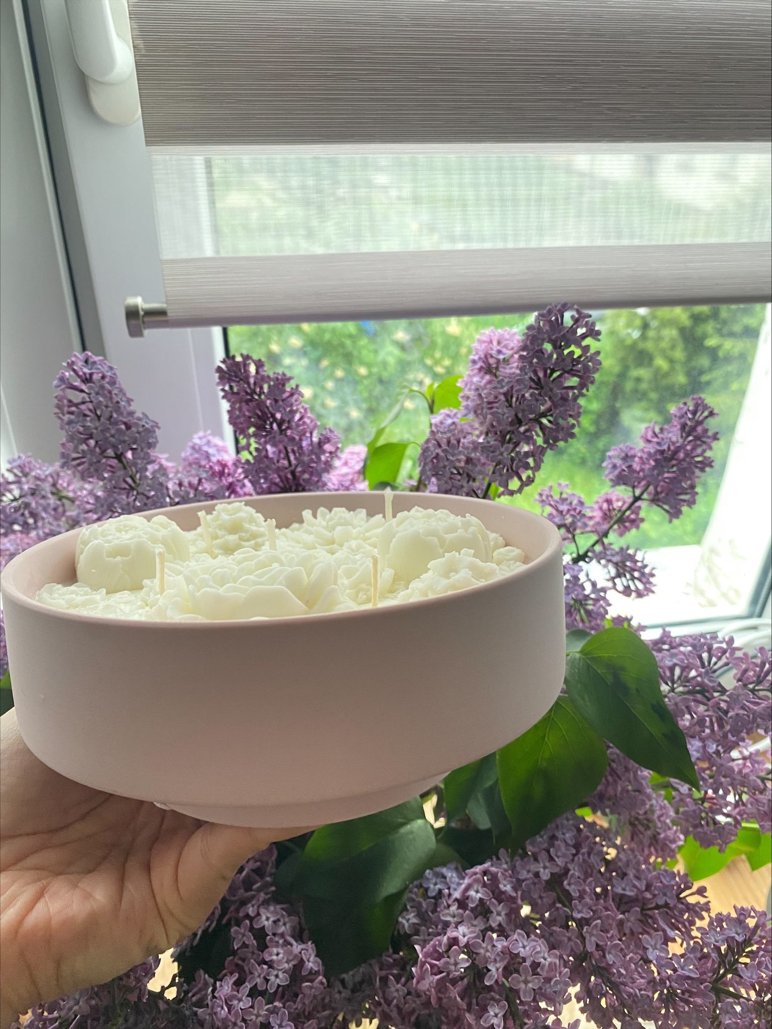 Custom Scent-flower Candle-botanical 5 Wicks Blossom-luxury Candle Big ...