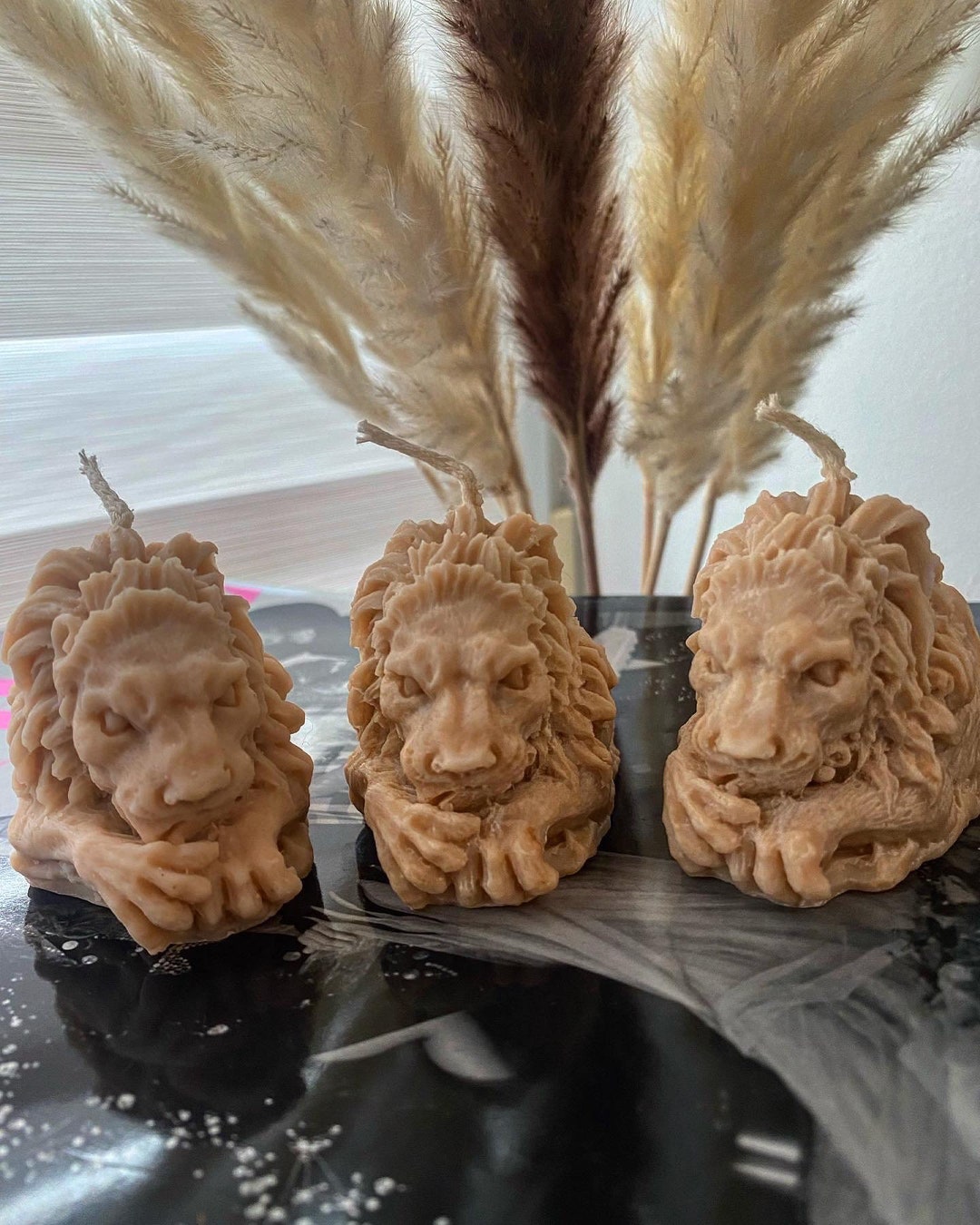 Soy Candle Little Lion - Shaped Candle - Sculpture Candle - Gift - Home ...