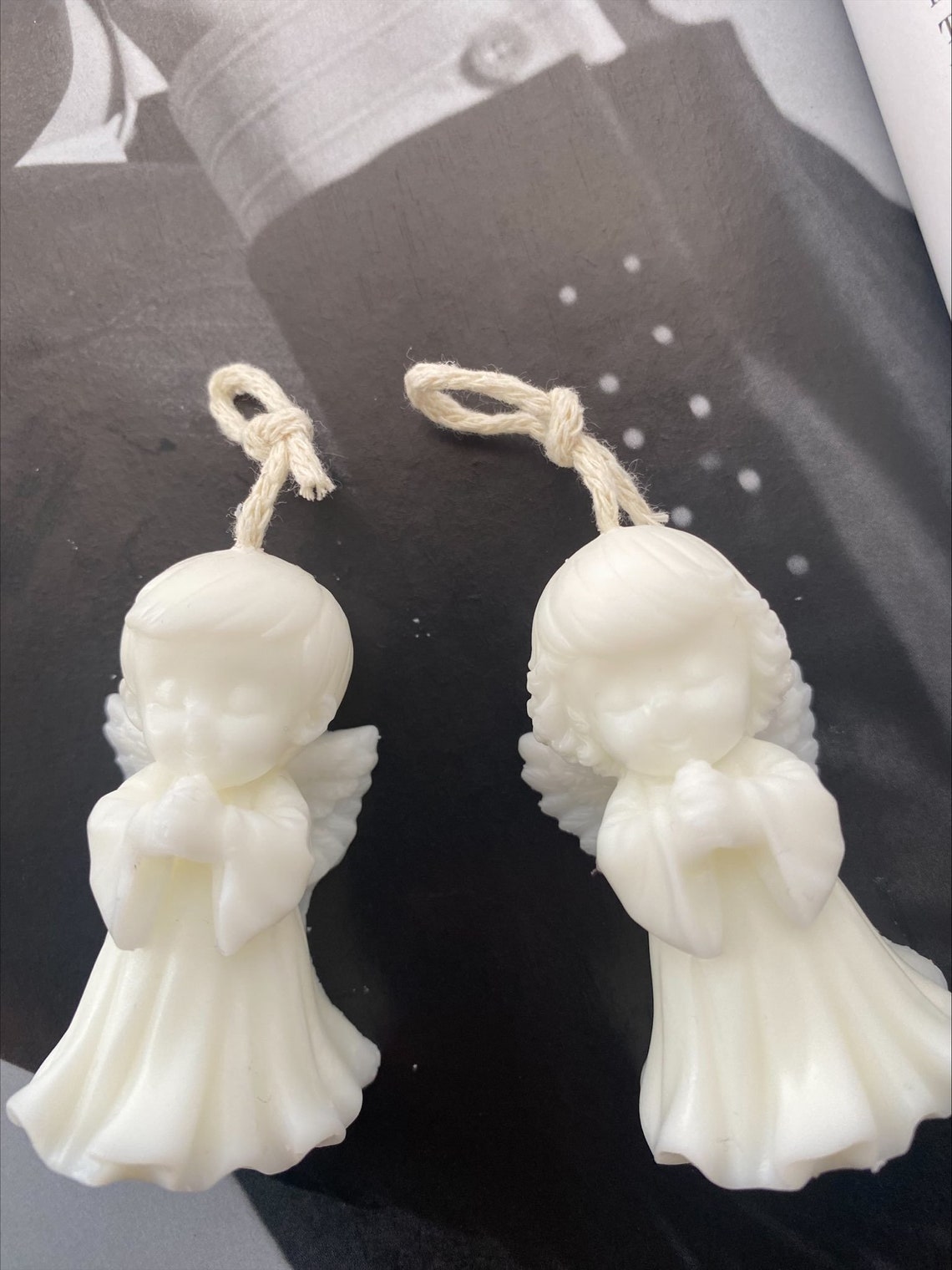 Set of Soy Candles Angels- Shaped Candle - Sculpture Candle - Gift ...