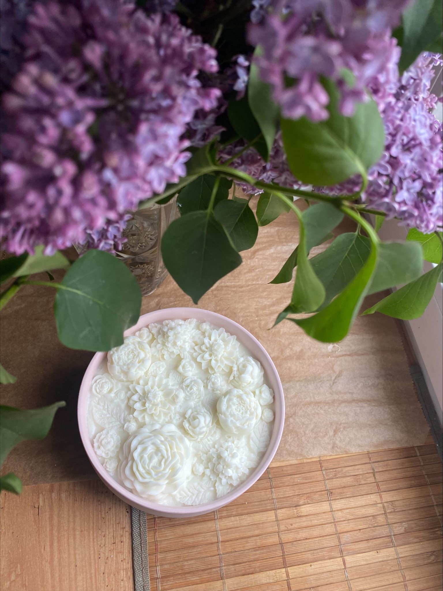 Custom Scent-flower Candle-botanical 5 Wicks Blossom-luxury Candle Big ...