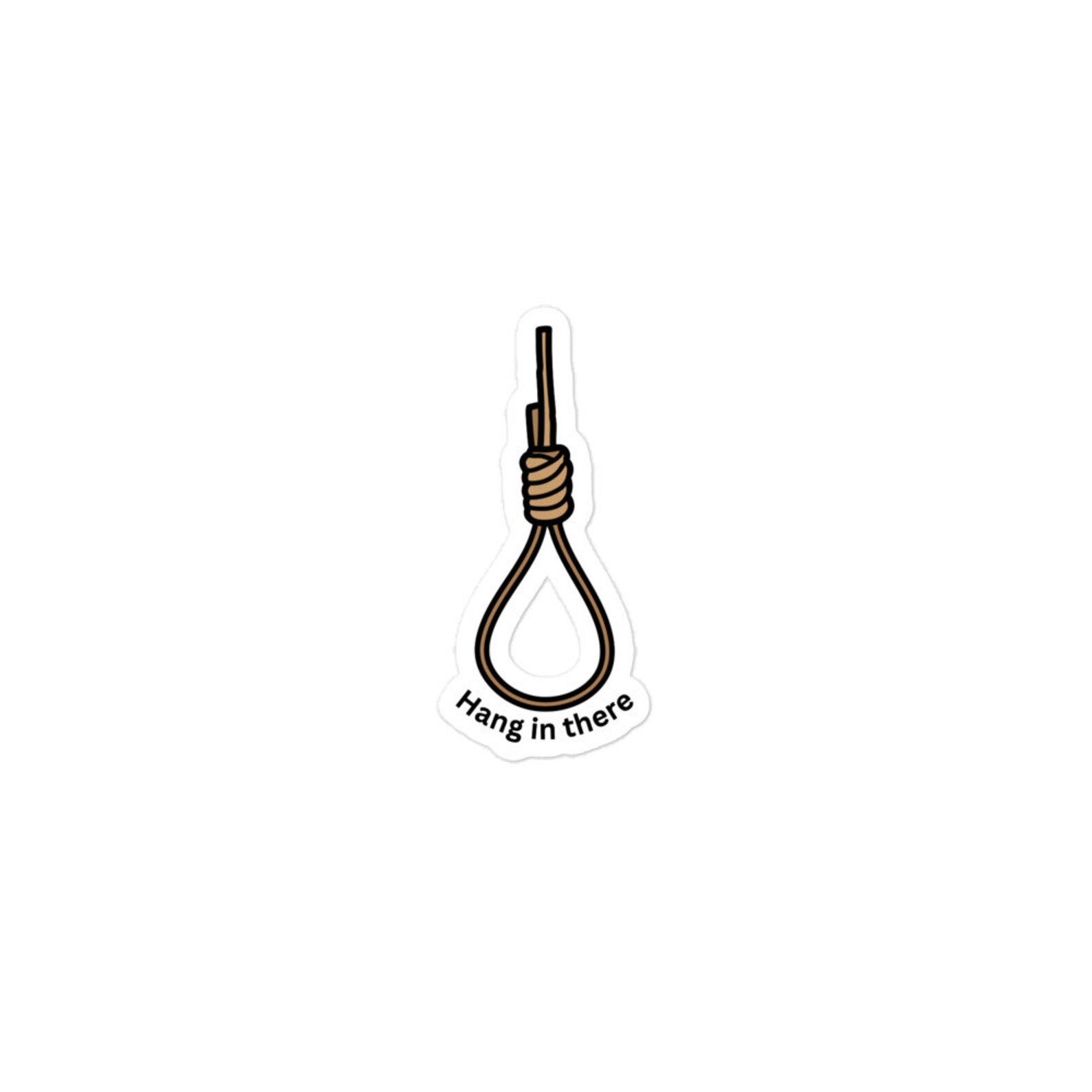 Hang in There... Maybe Sticker, Noose Decal, Morbid, Death, Mental ...