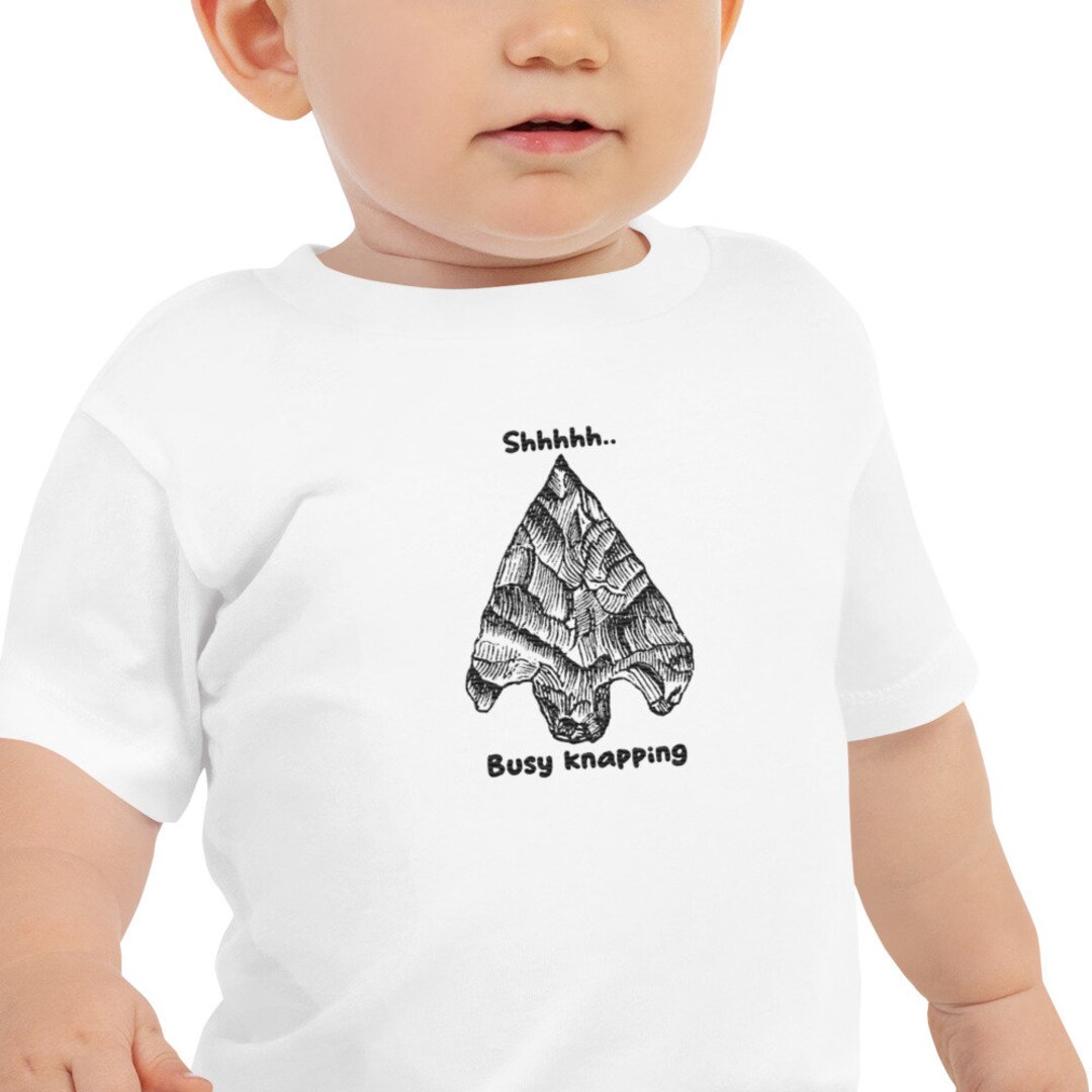 Embroidere shhh... Busy Knapping Short Sleeve Cotton Jersey Tee Funny ...