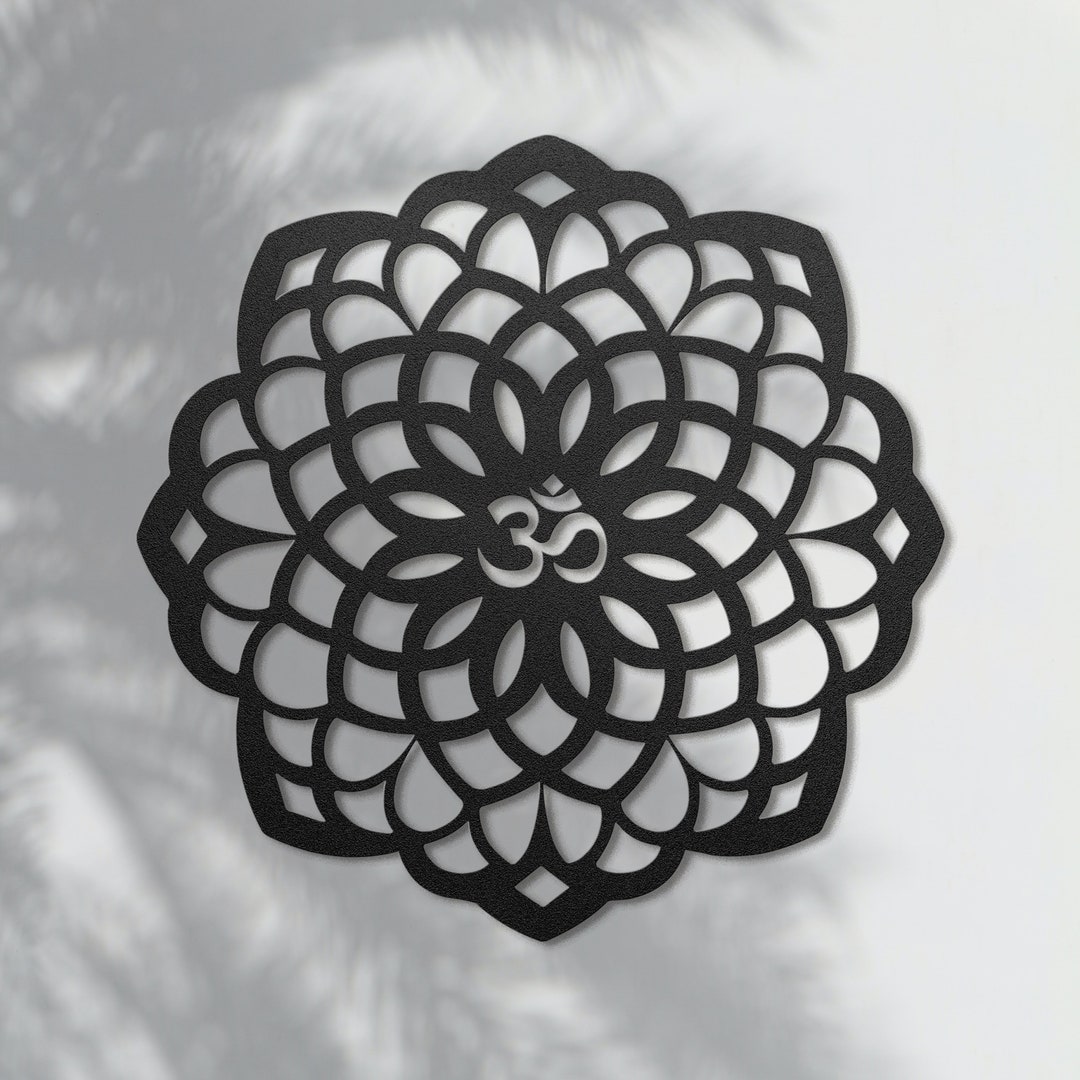 Om Symbol Cutout Wall Art Mandala Spiritual Decor Zen Yoga - Etsy