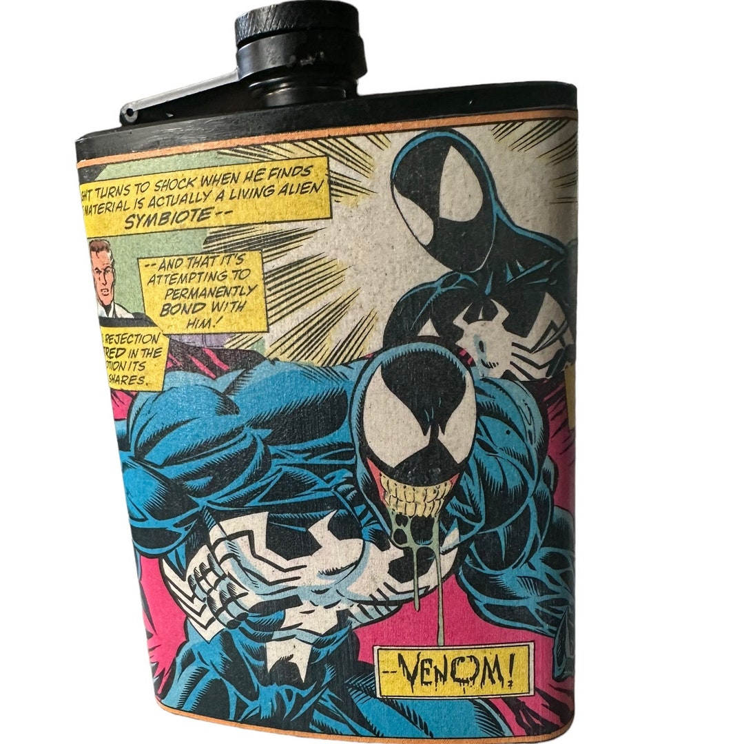 Vintage Comic Book Flasks Custom Handmade Flask Groomsmen Gift Vintage ...