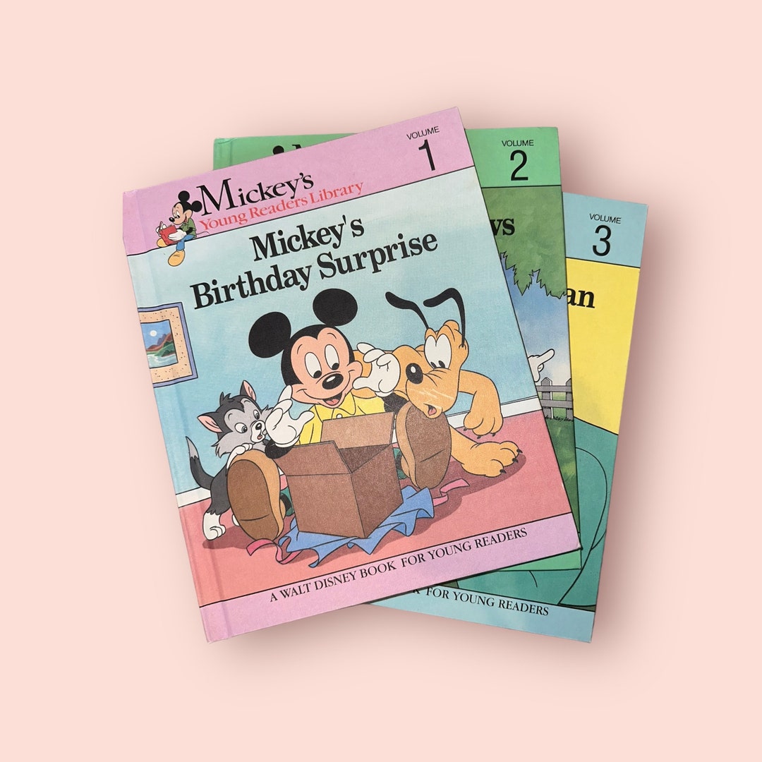 Vintage Disney Books Mickey Mouse Young Readers Library Volumes 1-3 ...