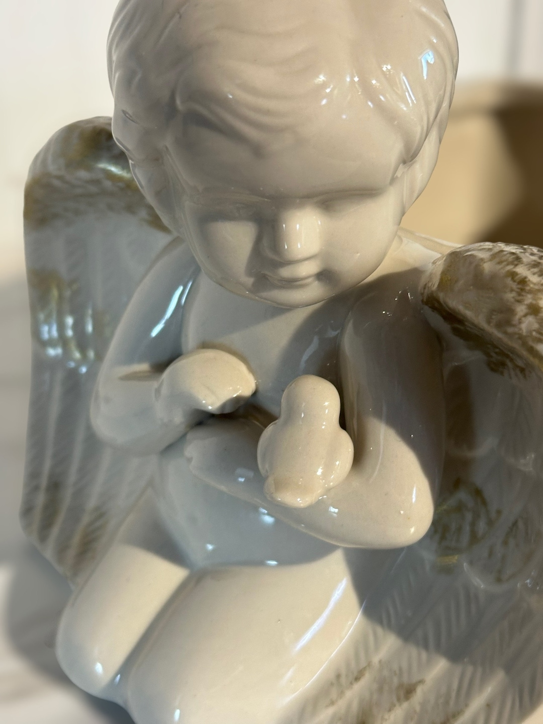 Vintage Ceramic Cherub Planter | Angel Planter | Vintage Home Decor - Etsy