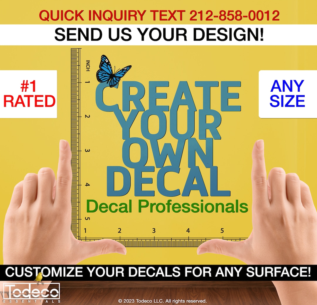 Custom Decal, Custom Wall Decal, Customized Decal, Custom Vinyl Decal ...