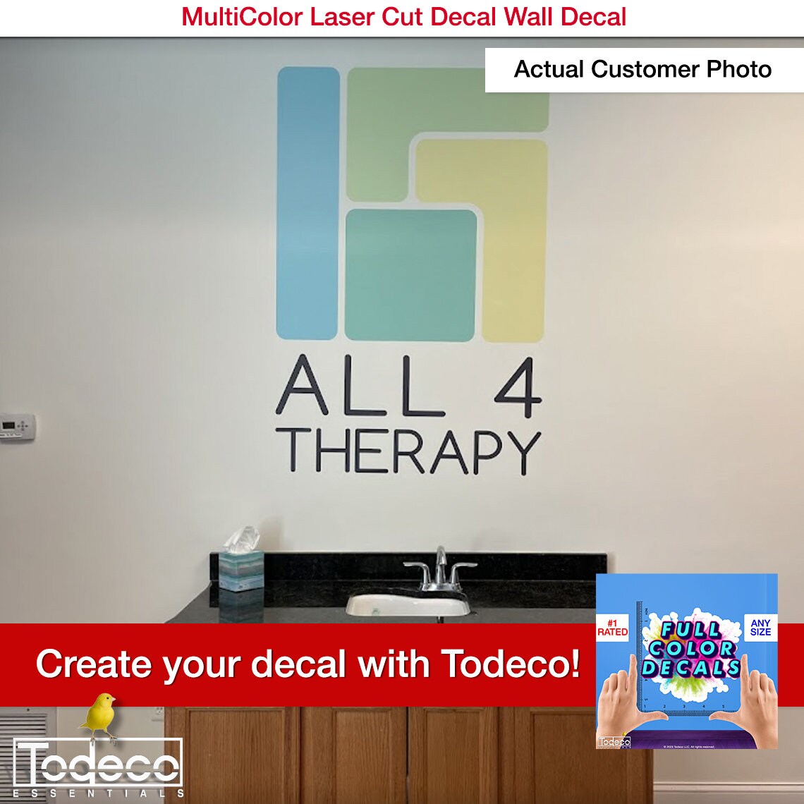 Custom Multicolor Decals Full Color Vinyl Decals Custom Wall - Etsy