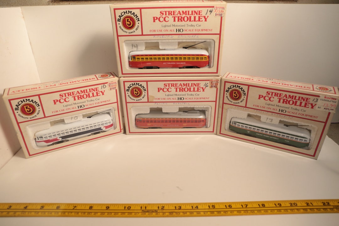 9 Piece Bachmann HO Train/trolley Set - Etsy