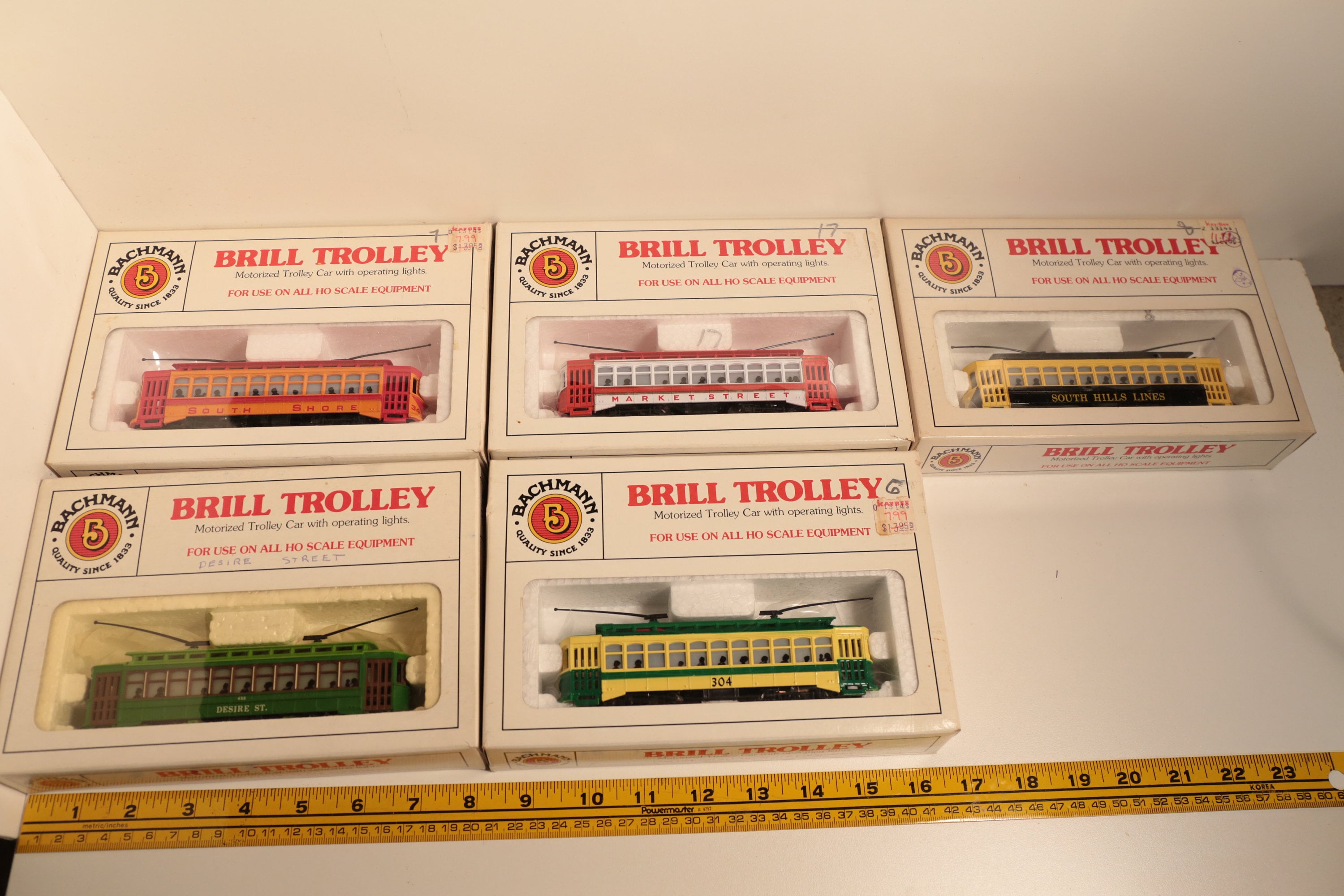 9 Piece Bachmann HO Train/trolley Set - Etsy