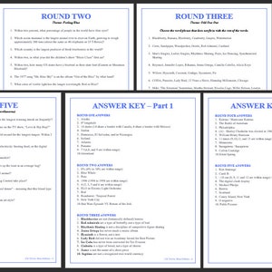 CK Trivia: Blue Edition, Pub Style Trivia for Friends, 5 Rounds & 50 ...
