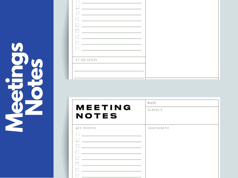 Streamline Your Meetings Wimeeting Notes Template: Editable,efficient ...