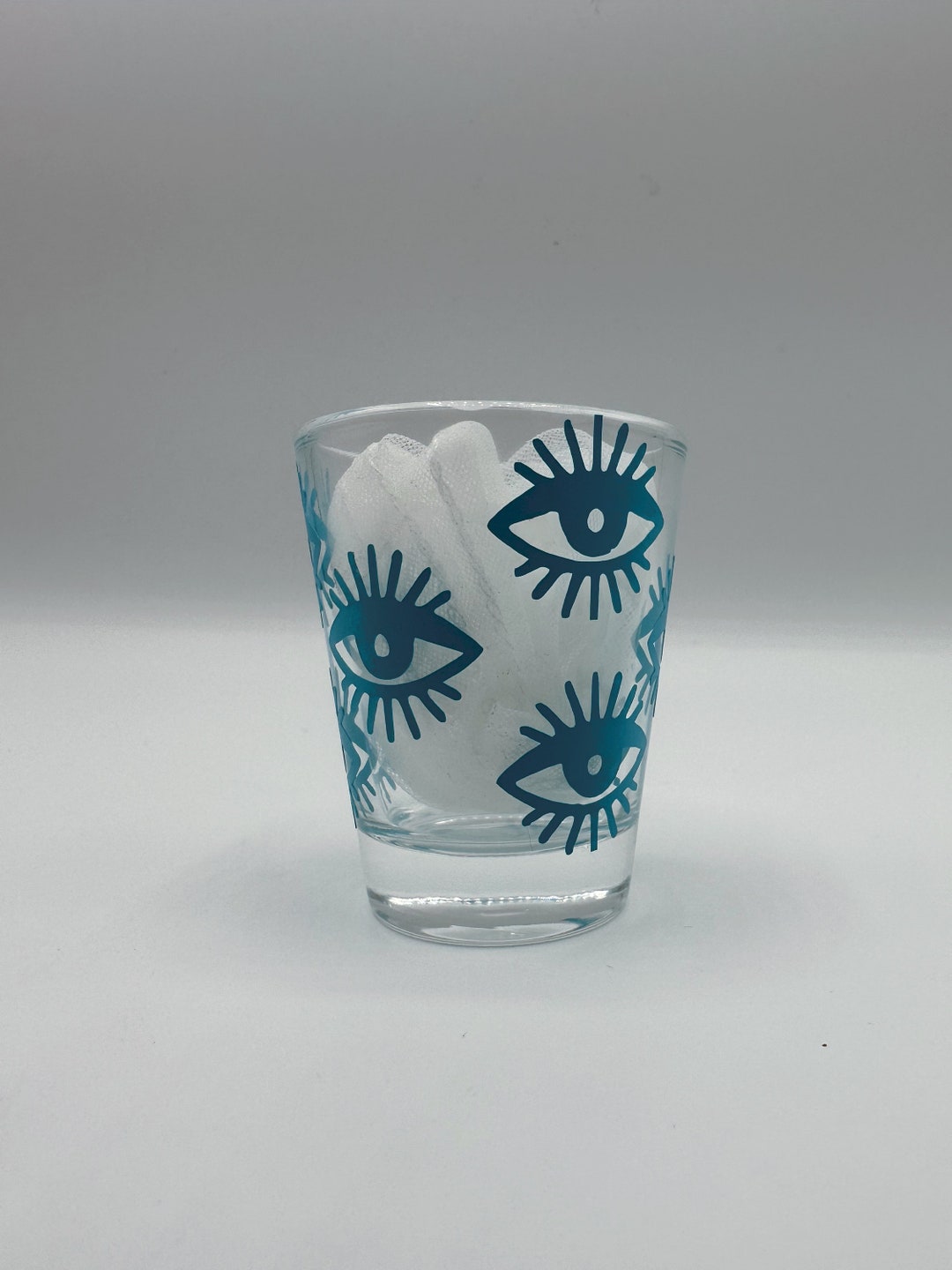Custom Evil Eye Shot Glass, Third Eye Shot Glass, Bachelorette Shot ...