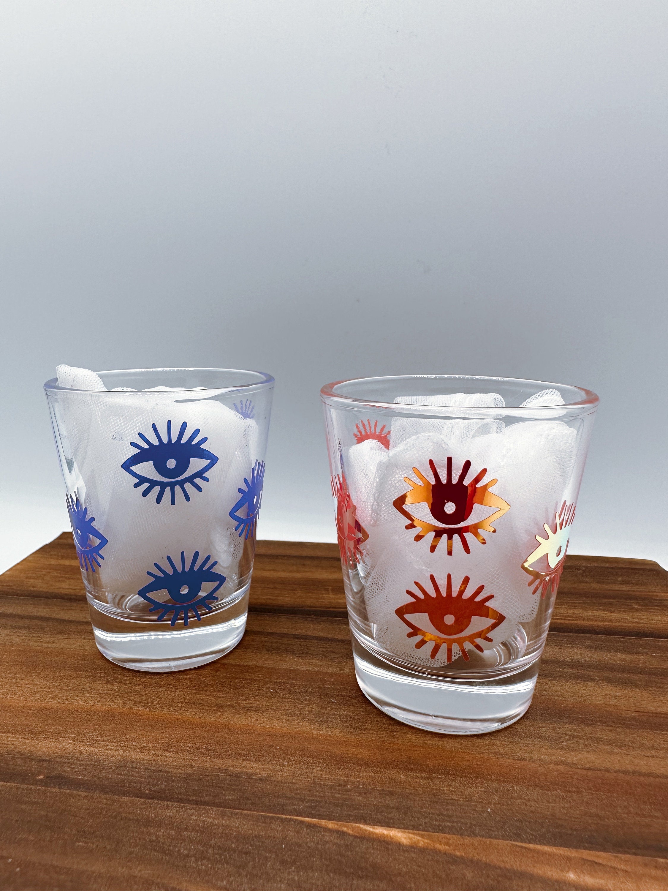 Custom Evil Eye Shot Glass, Third Eye Shot Glass, Bachelorette Shot ...