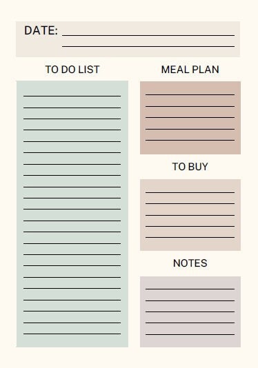 Daily Checklist Digital Print - Etsy