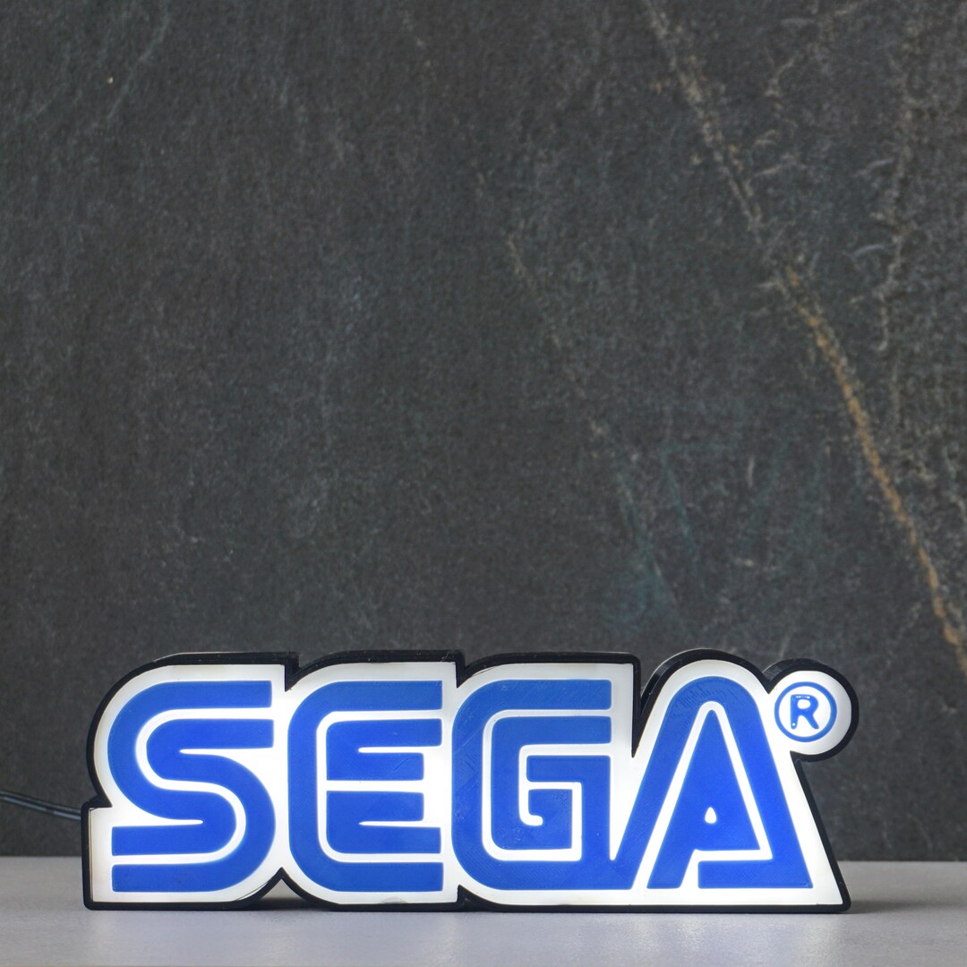 Sega Logo LED Lamp Bring Your Gaming Nostalgia to Life - Etsy