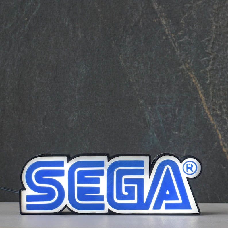 Sega Logo LED Light - Bring Your Gaming Nostalgia to Life! - Etsy