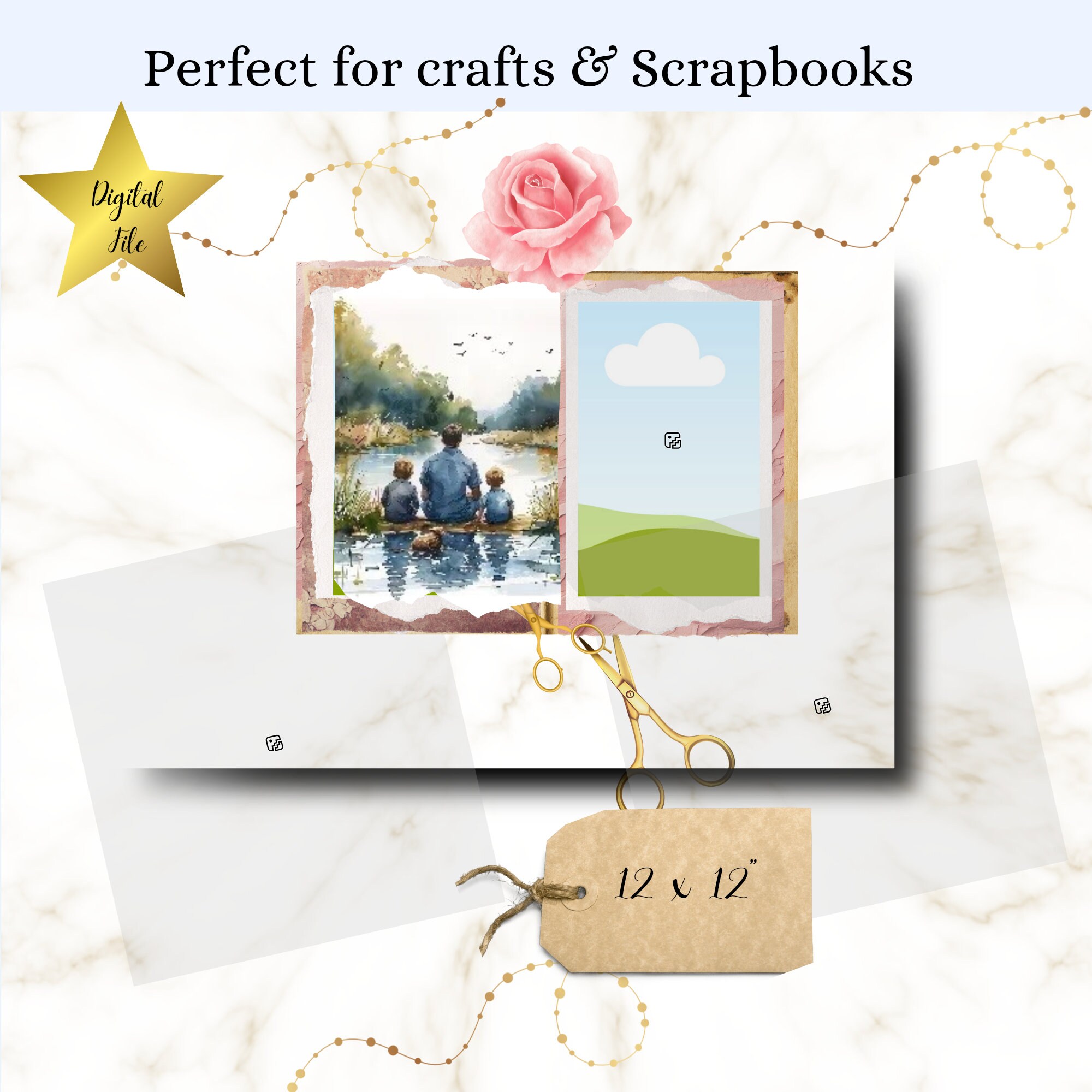 Editable Digital Paper, Father Day Digital, Father Father, Father Day ...