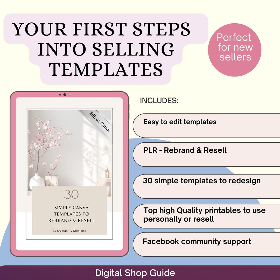 30 Editable Canva A4 Templates for Commercial Use, Editable Printable ...