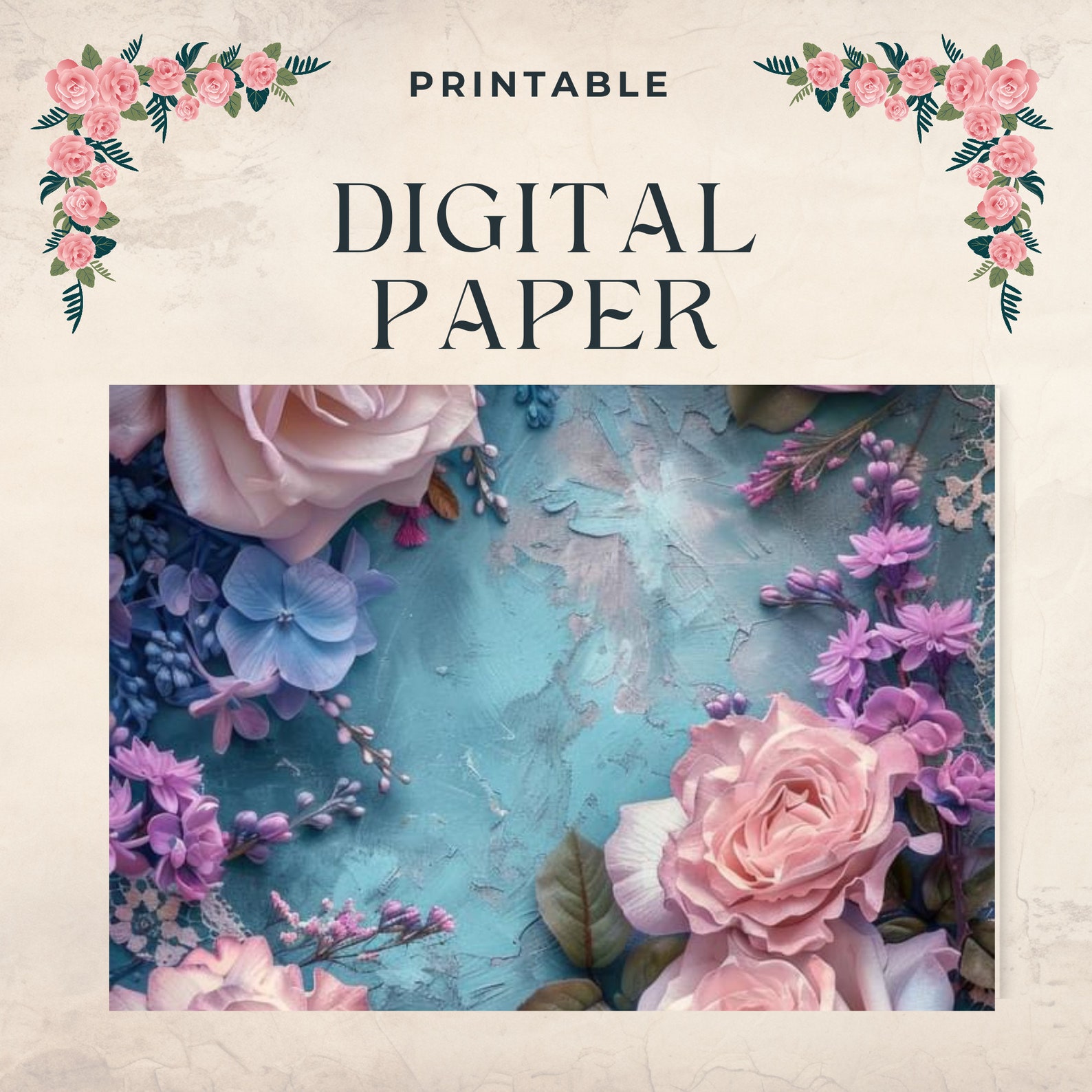 Shabby Chic Digital Paper, Shabby Chic Paper, Shabby Chic Fall, Shabby ...