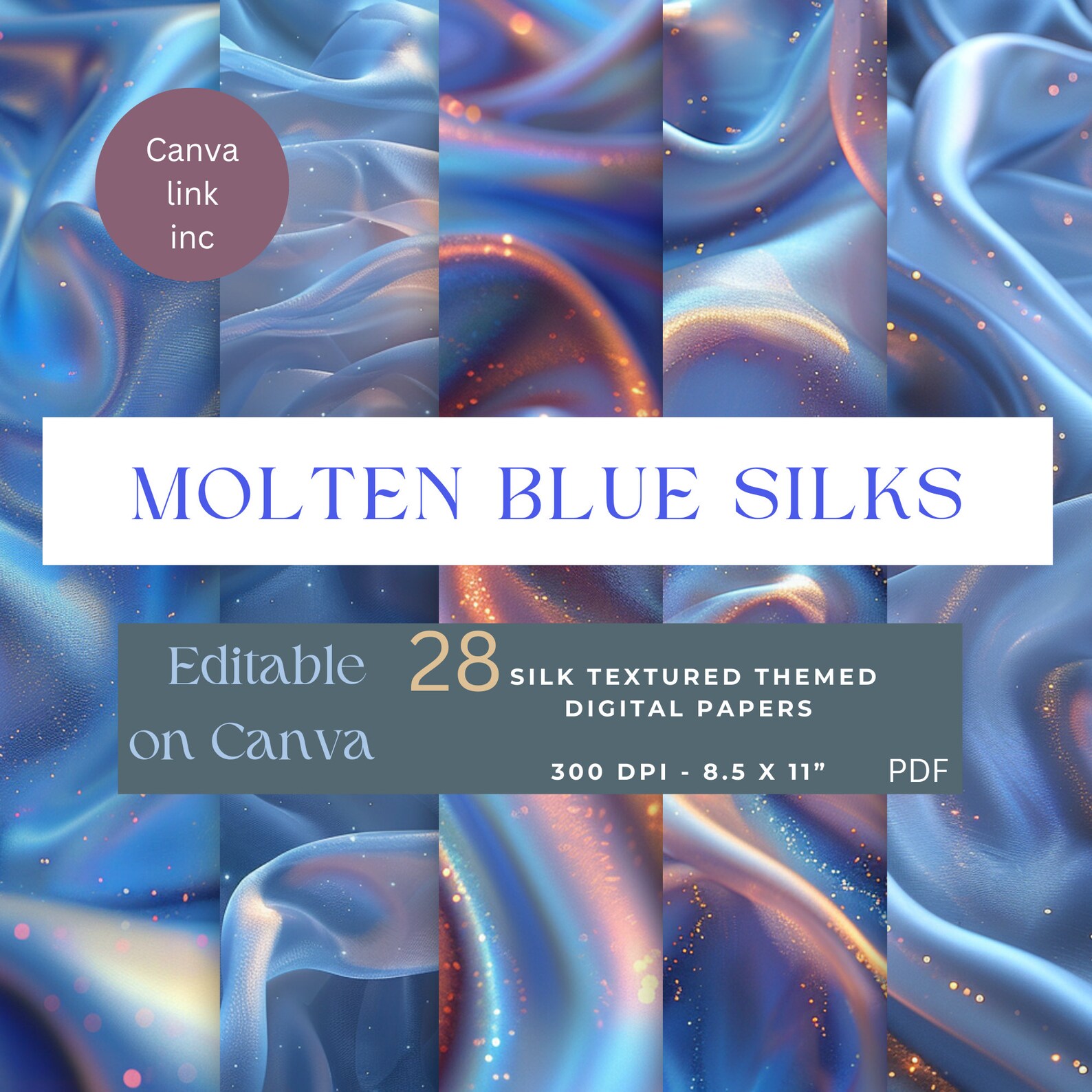 Molten Silk Bliss Digital Paper, Fall Digital Paper, Cute Digital Paper ...