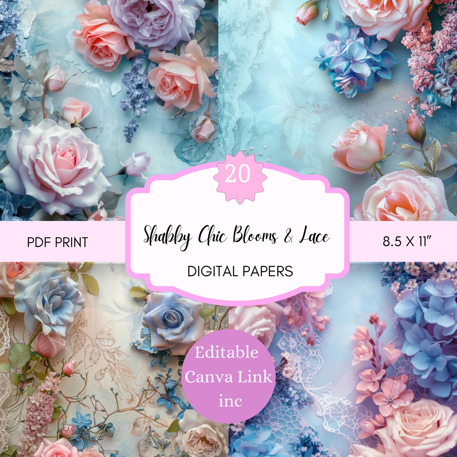 Shabby Chic Digital Paper, Shabby Chic Paper, Shabby Chic Fall, Shabby ...