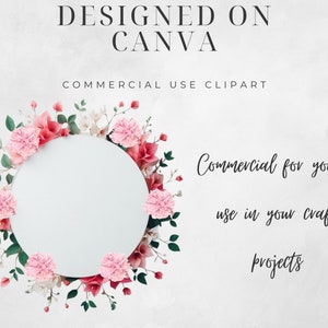 Commercial Use PNG Watercolour Floral Clipart Frame Border, Flower ...