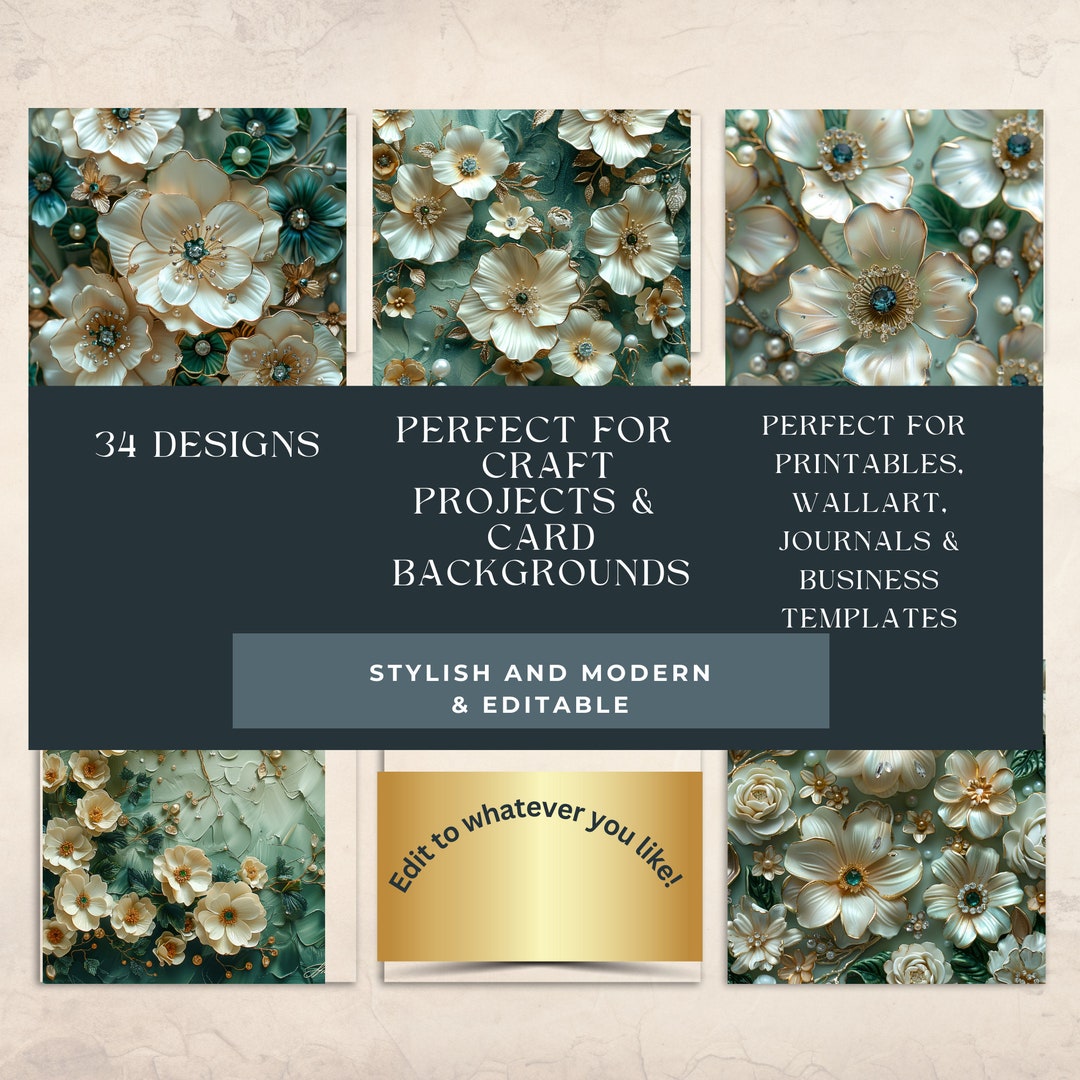 Emerald Envy Digital Paper, Emerald Green Paper, Digital Paper, Emerald ...