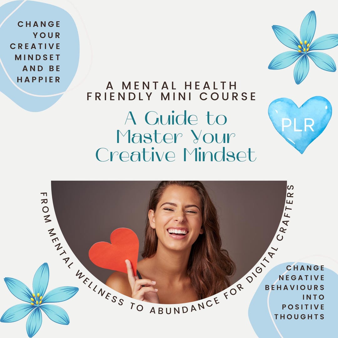 Mindfulness Mini Course With PLR, Mental Health Report Sheet, Mindfulness Course, Self Care ...