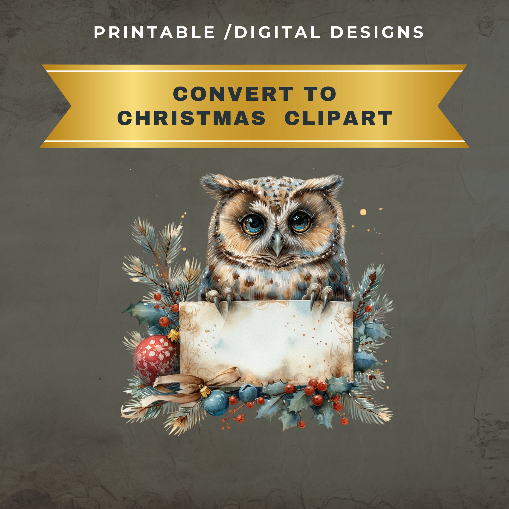 Woodland & Christmas Digital Paper, Digital Paper Christmas the Paper ...