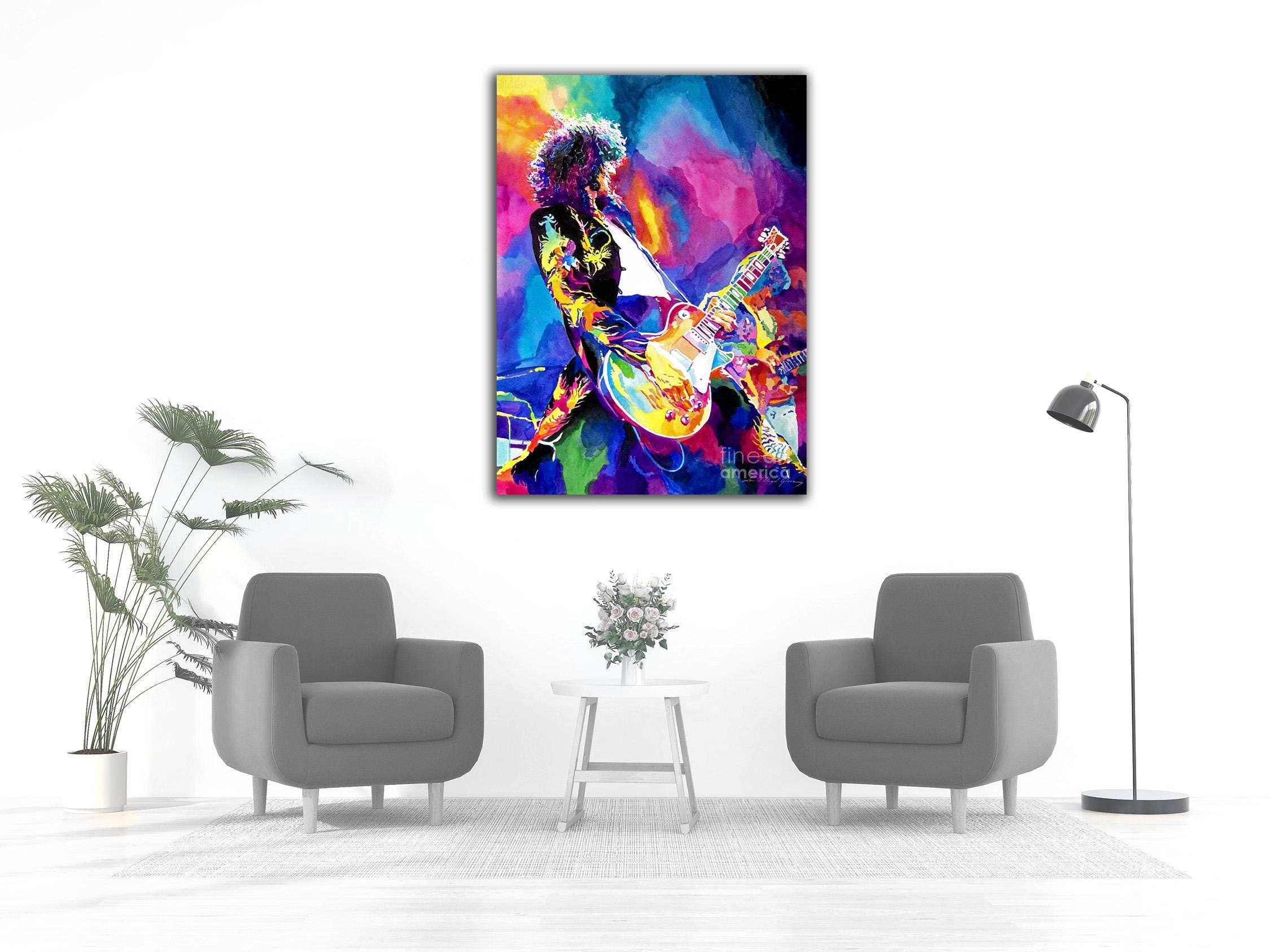 A Aluminum HD Metal Wall Art Print. Monolithic Riff Jimmy Page. Led ...