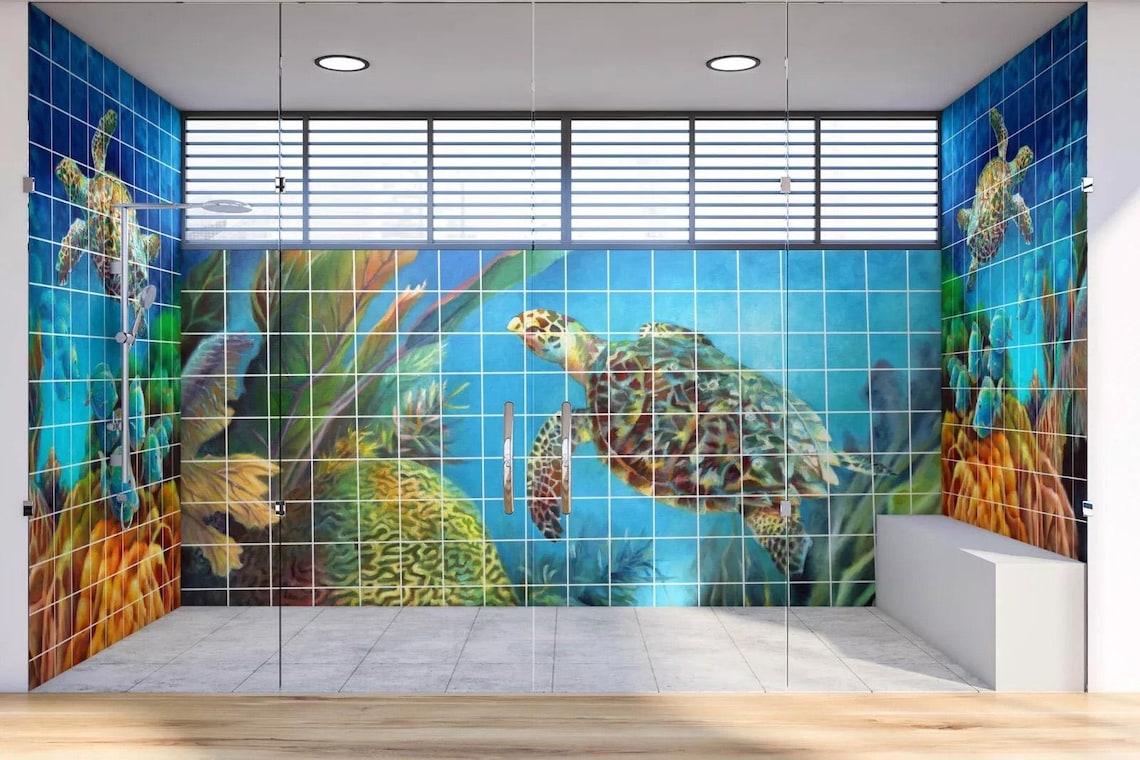 Ceramic Tile Mural Accent Kitchen Backsplash Medallion. Wieghorst ...