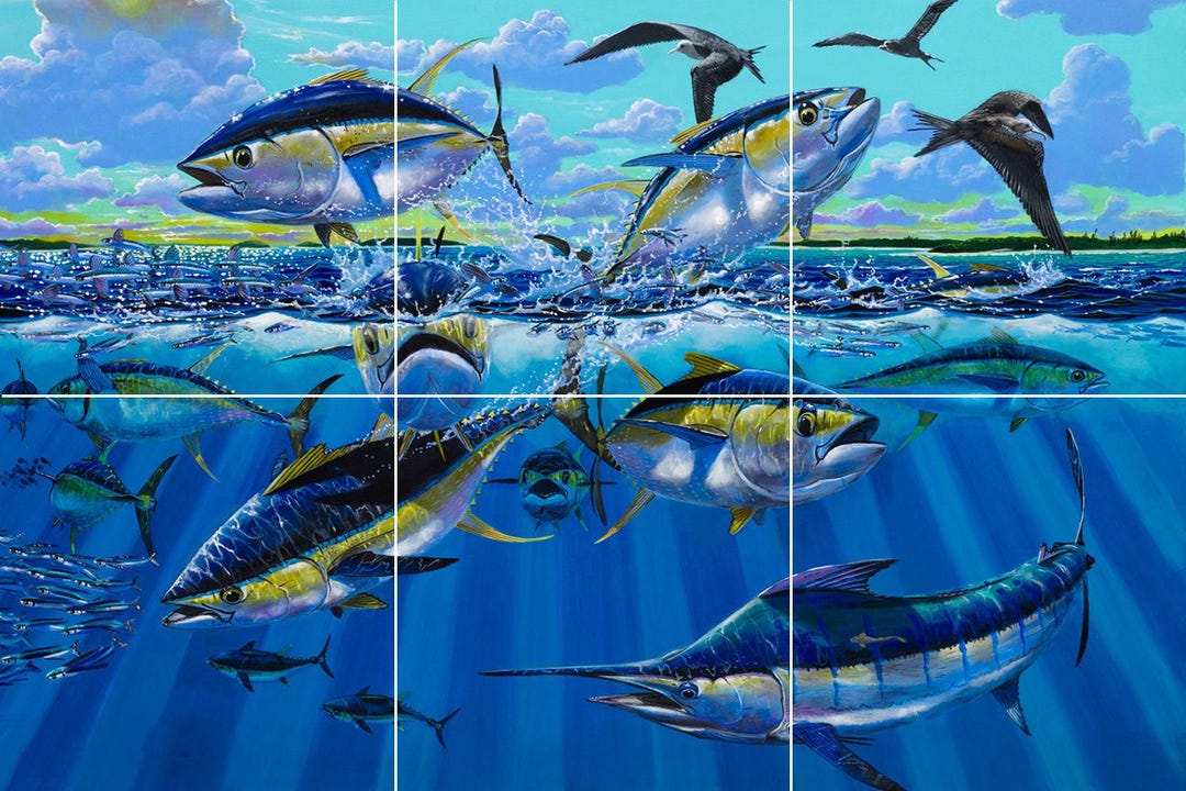 Ceramic Tile Mural Backsplash Medallion Kitchen, Floor, Pool. Wall Art ...