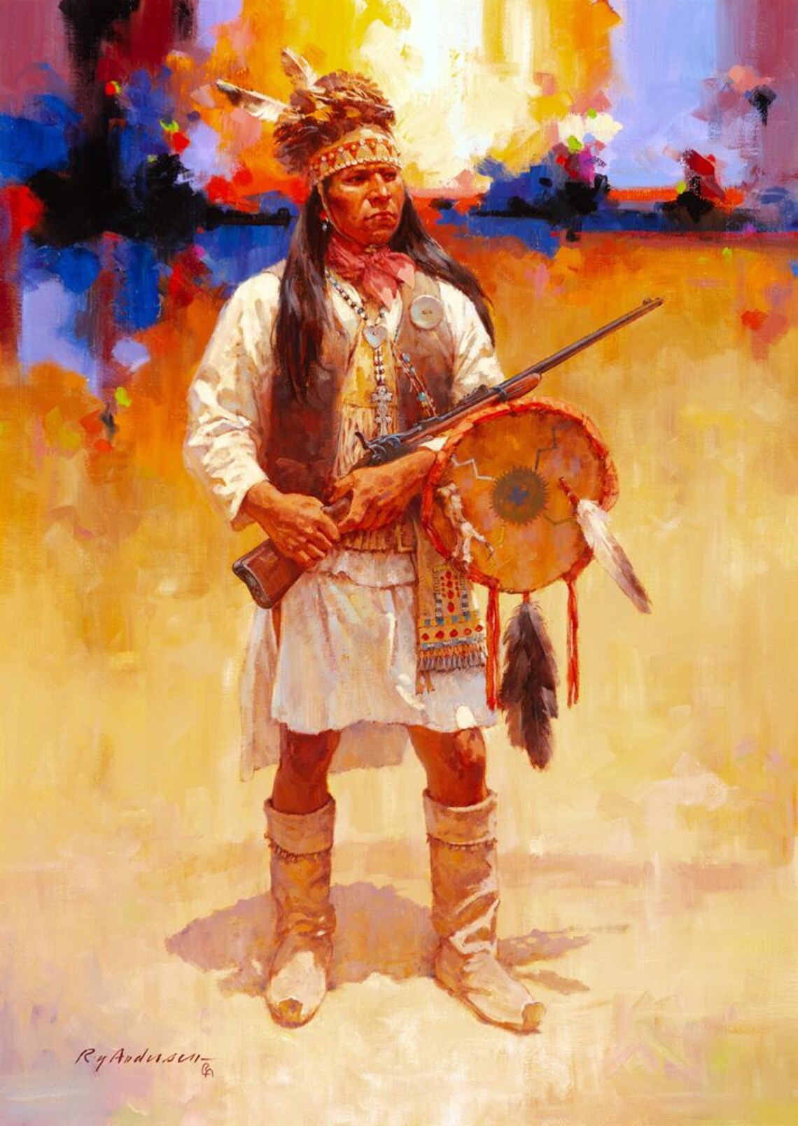 Framed Canvas Art Print Giclee or Poster. Apache Honor Apache Pride ...