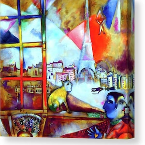 Marc Chagall - Paris Through the Window Canvas Print Canvas Print ...