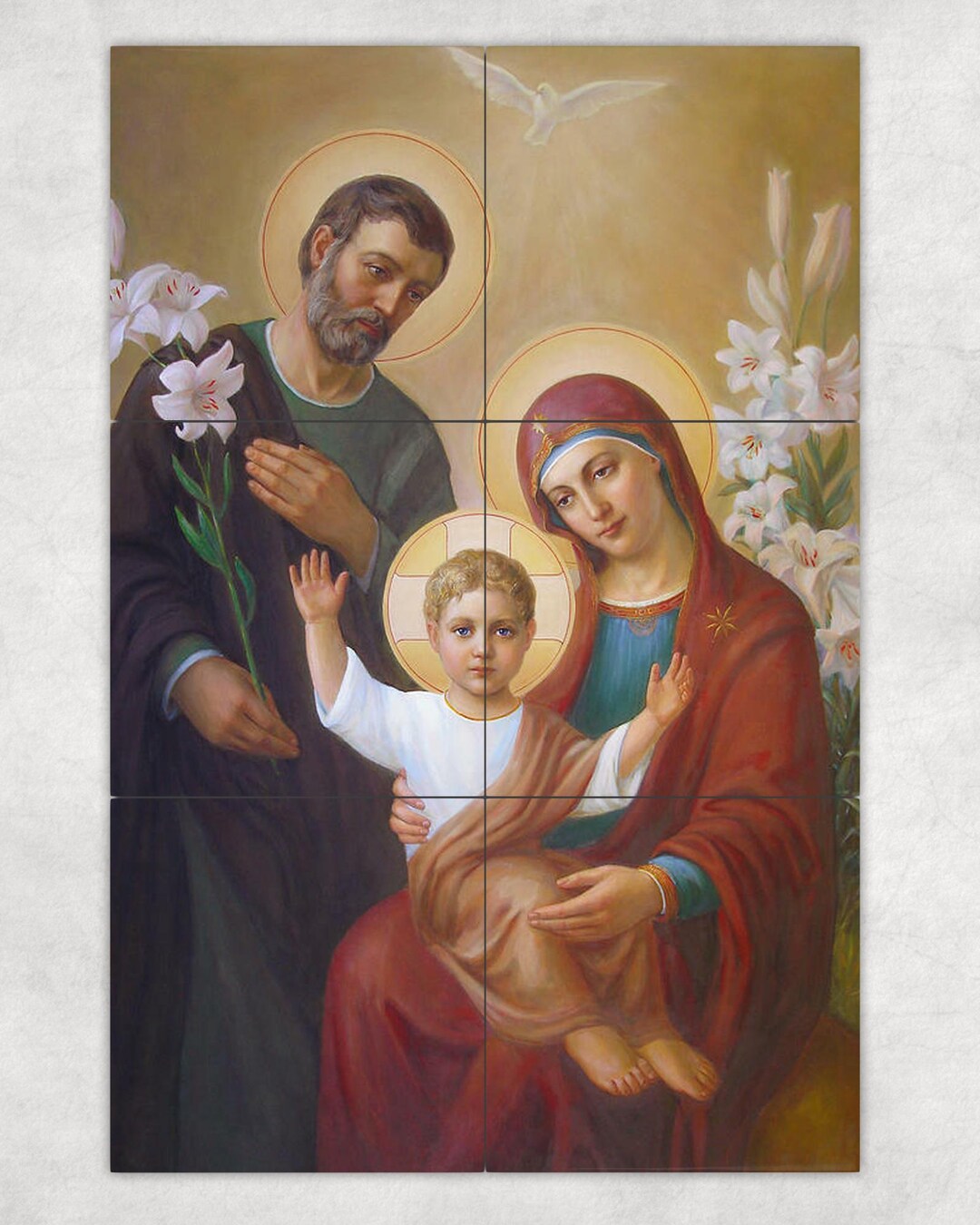 Ceramic Tile Art Print Mural Backsplash Medallion Kitchen, Outdoor. the ...