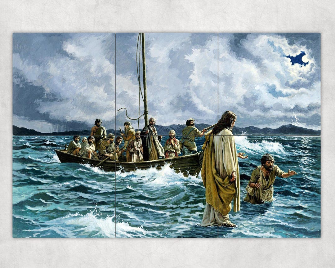 Ceramic Tile Art Print Mural Backsplash Medallion Kitchen, Jesus Christ ...