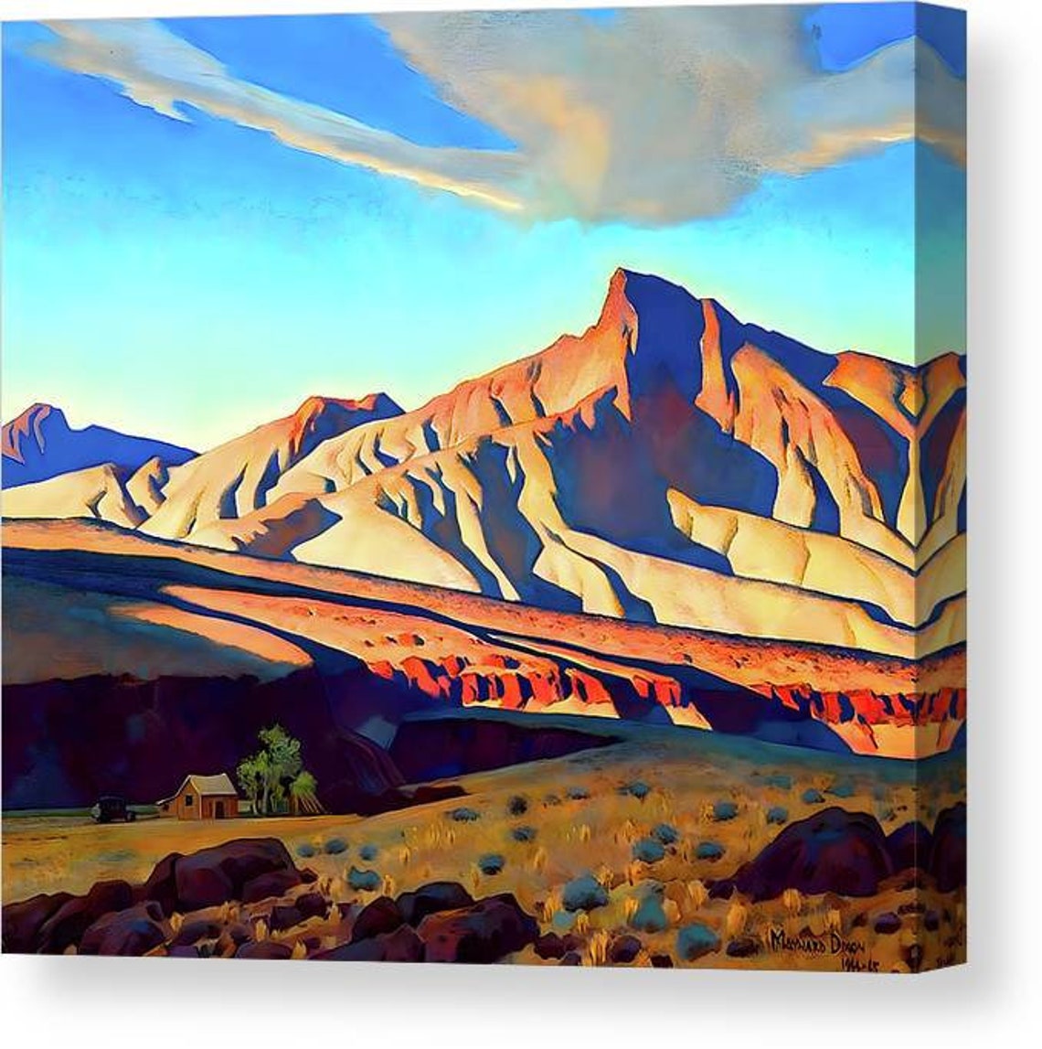 Maynard Dixon - Home of the Desert Rat Canvas Art Print Giclee Country ...
