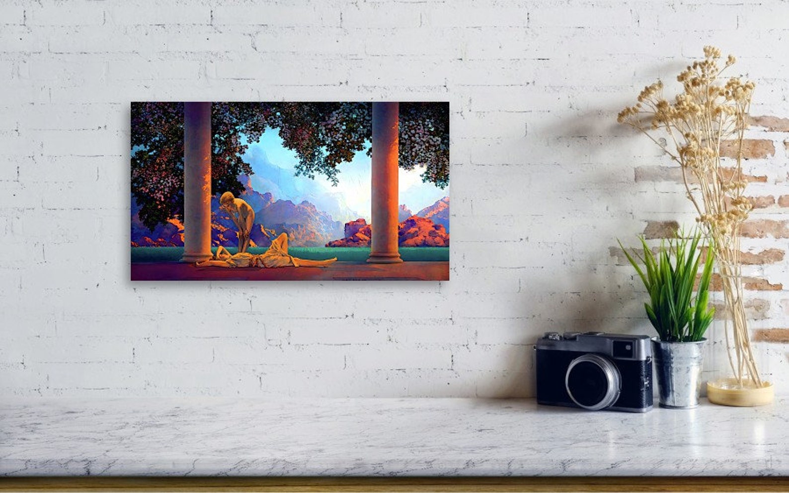 Maxfield Parrish - Daybreak Canvas Print Glicee Stretched Premium ...