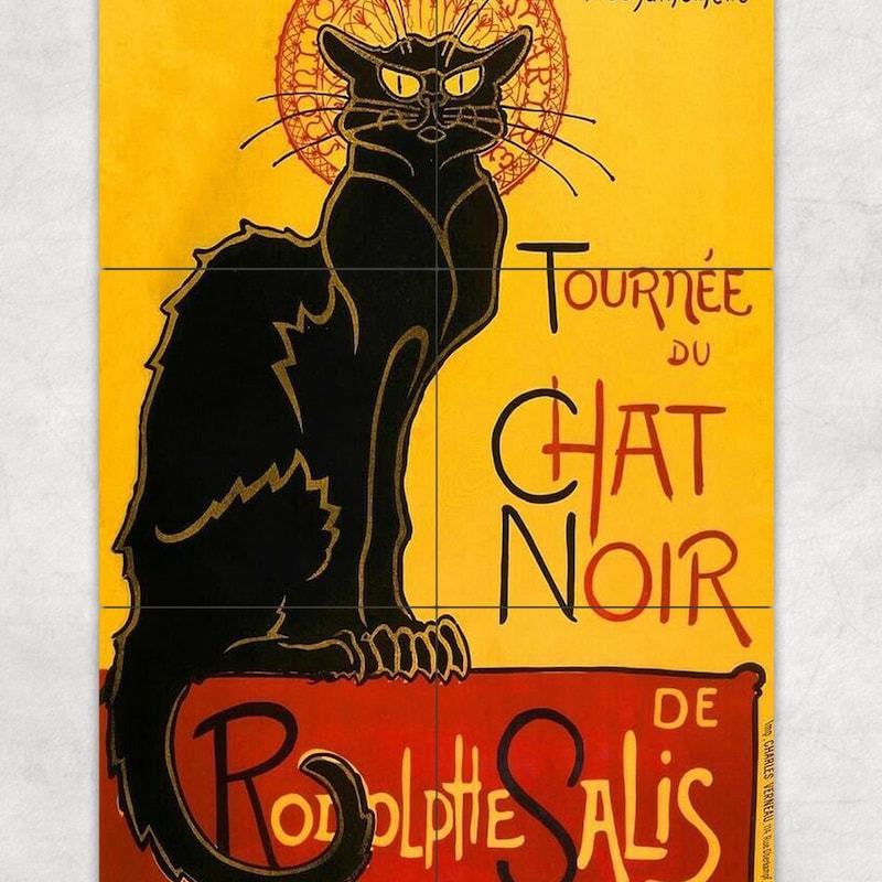 Black Cat Mosaic Tiles - Etsy