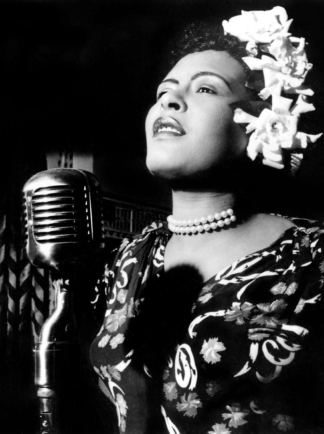 Jazz and Blues Singer Billie Holiday in the 1940s. Stretched Canvas Art ...